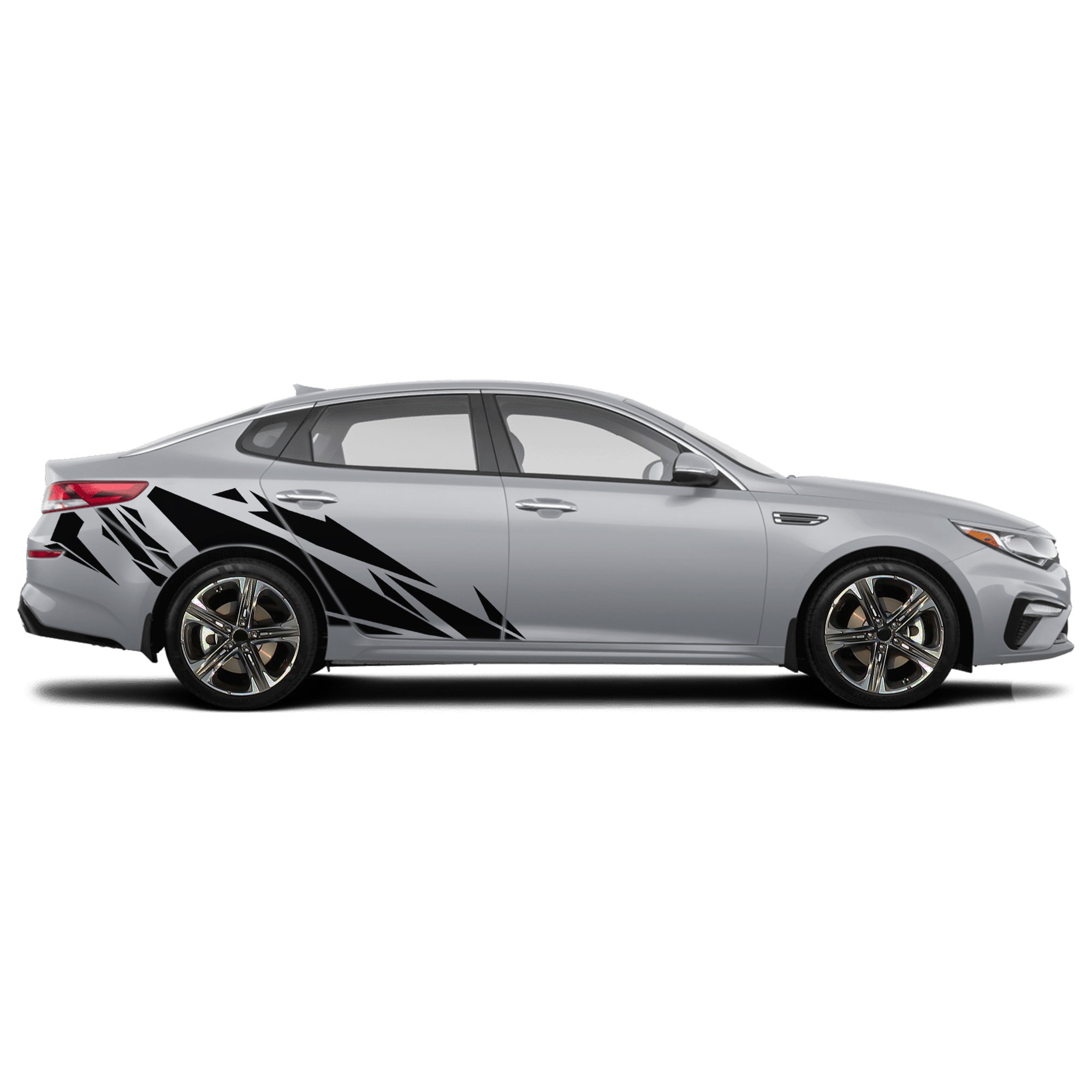 Kia Optima 2022 White Black Rims