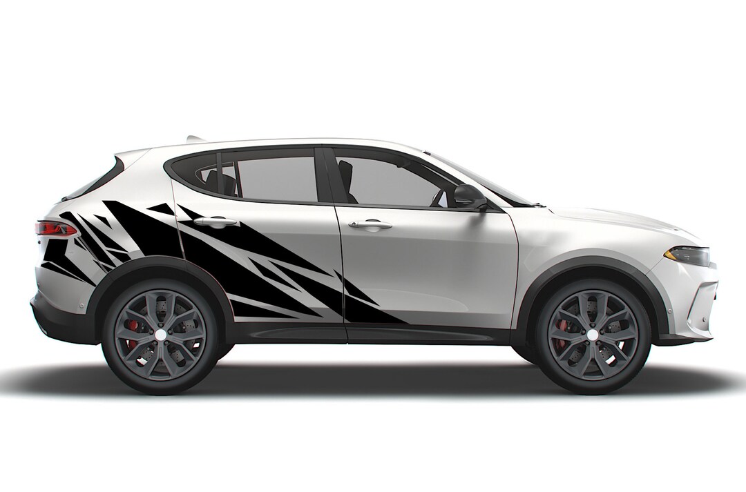 Side Door Pattern Triangles Design Decal Sticker Compatible With Dodge ...