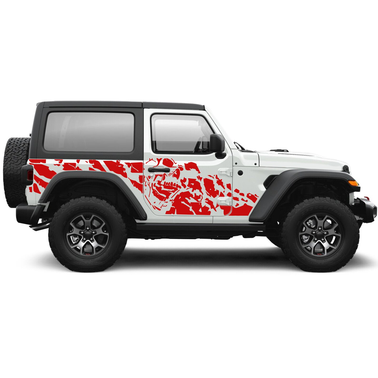 Nightmare Side Graphics Decals Compatible With Jeep Wrangler - Etsy
