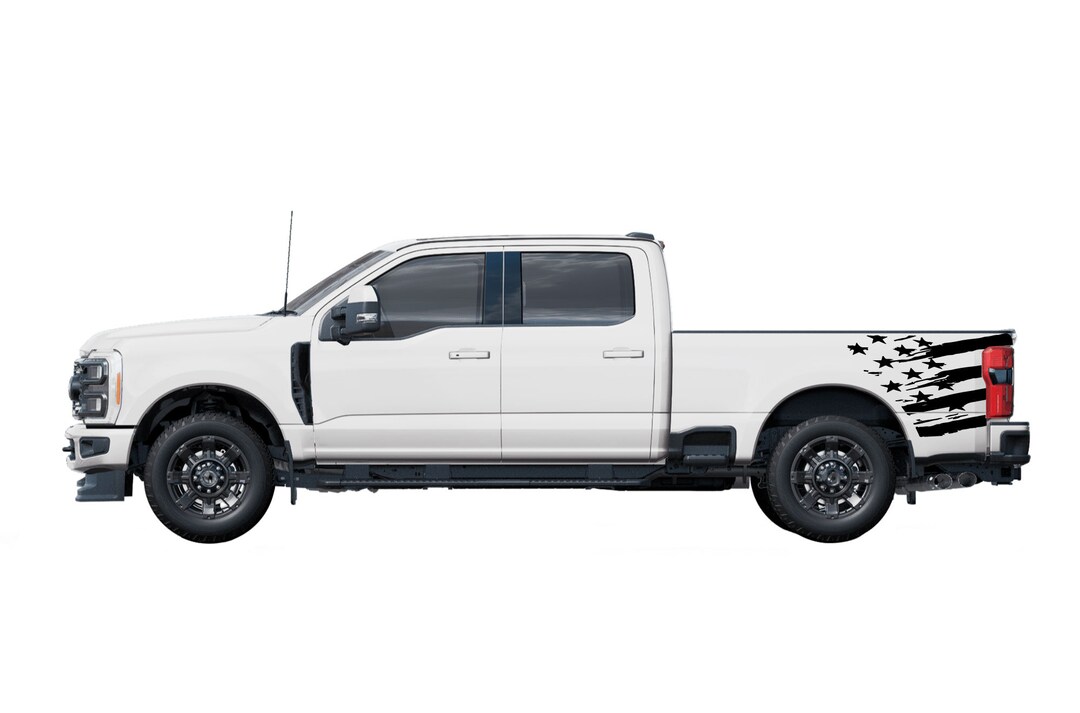 Bed US American Flag Graphic Design Decal Sicker Vinyl Compatible With ...