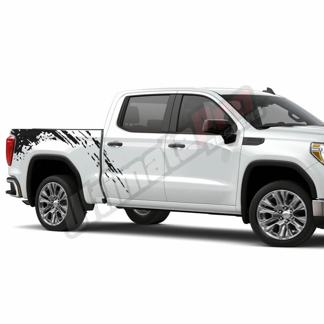 Side Bed Mud Splash Decal Sticker Compatible With GMC SIERRA 1500 2009 ...