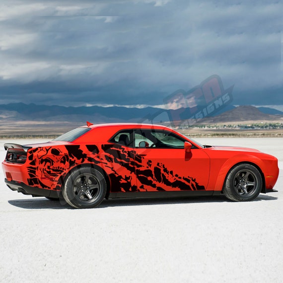 Blood Hellcat Decals For Dodge Challenger Or Charger Side, 48% OFF