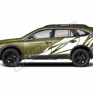 2x Pattern Decal Compatible With Subaru Outback Door Wrap Decal Sticker ...