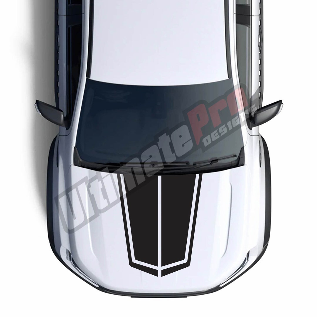 Hood Decal Sticker Stripes Compatible With Ford Ranger Crew Cap 2019 ...