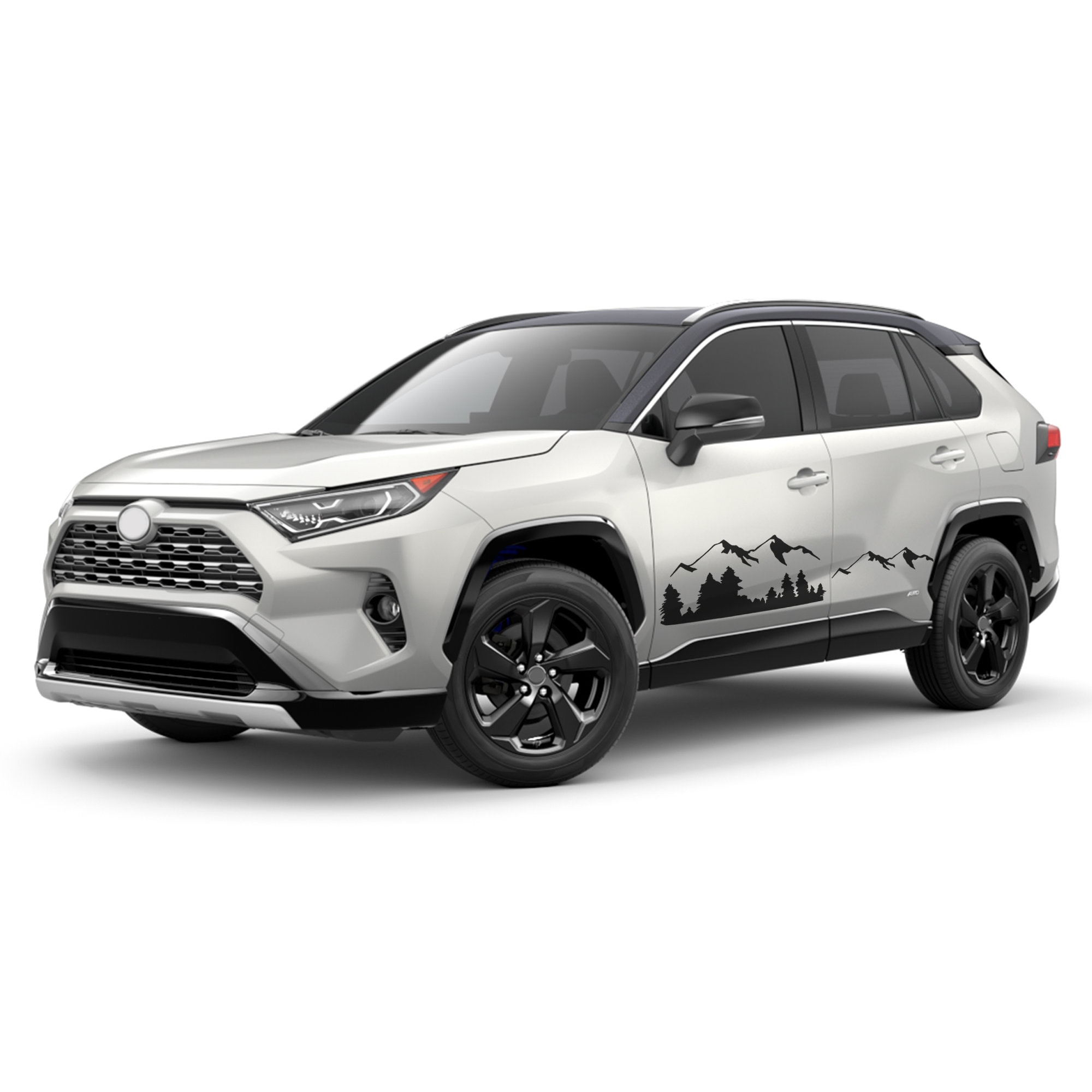 2x Sticker Sport Decal Vinyl Side Door Mountains Decal Compatible With ...