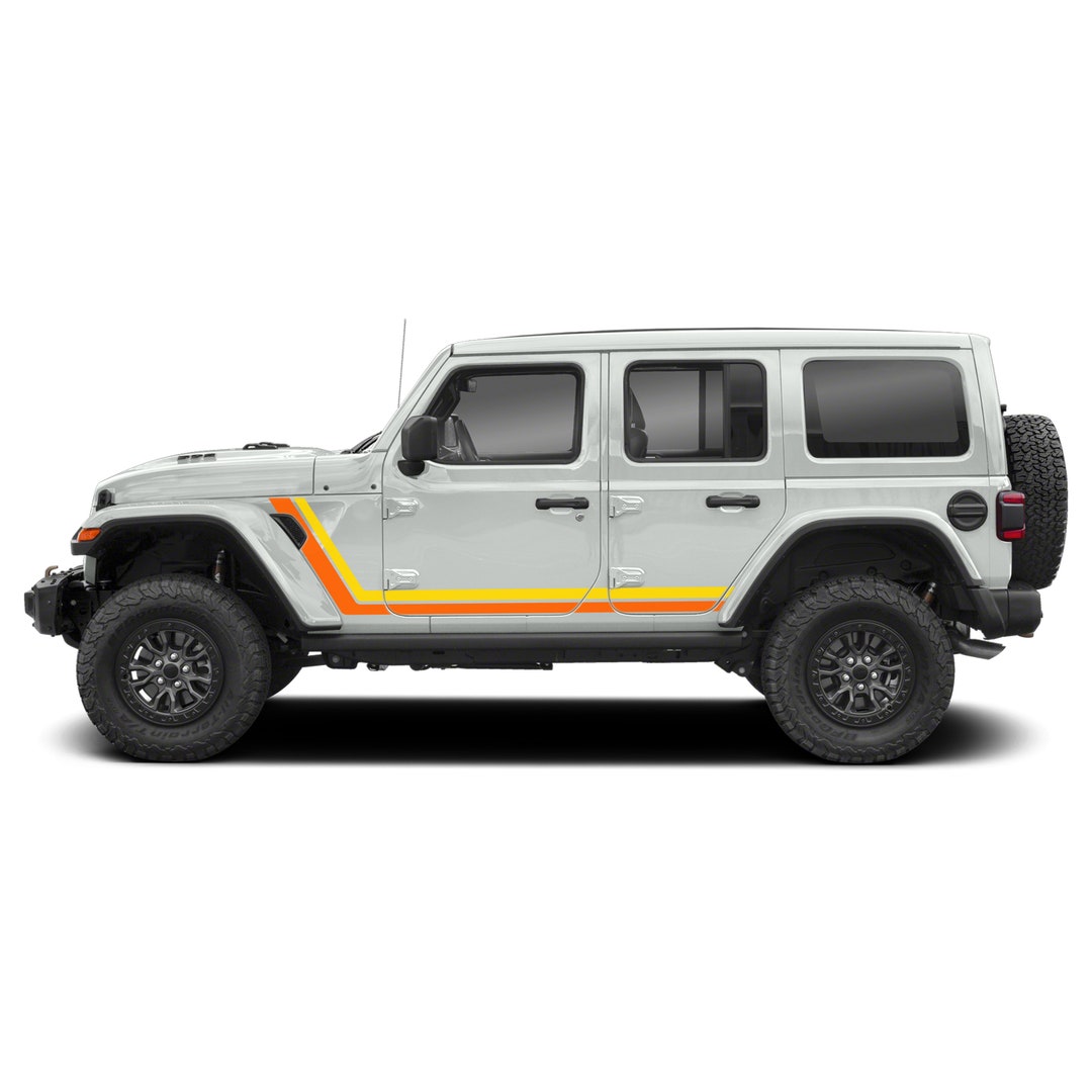 Scrambler Stripes Sticker Decal Compatible With Jeep Wrangler JL 2018 ...