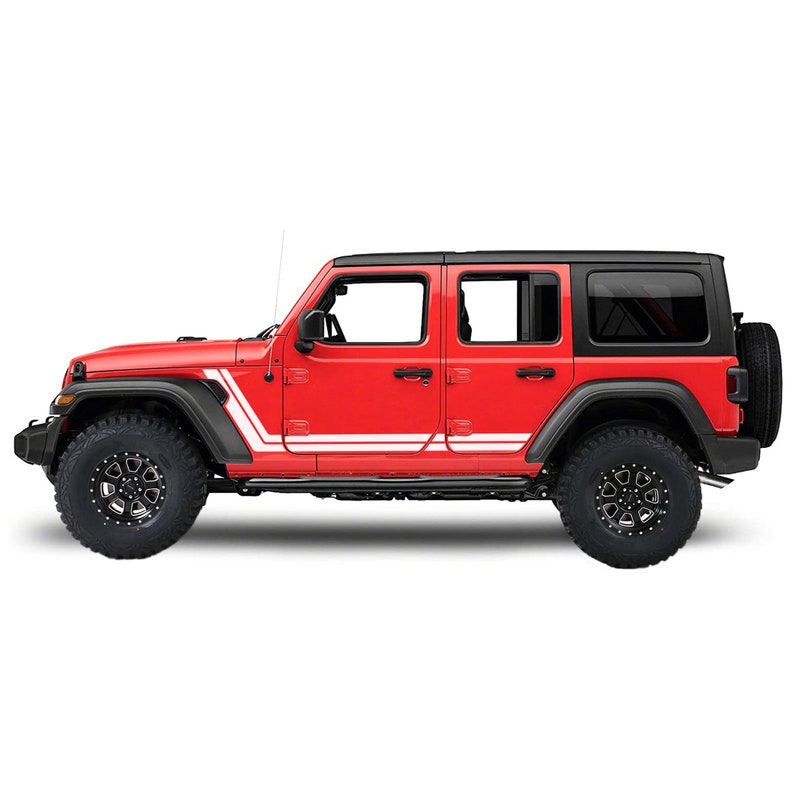Scrambler Stripes Sticker Decal Compatible With Jeep Wrangler | Etsy