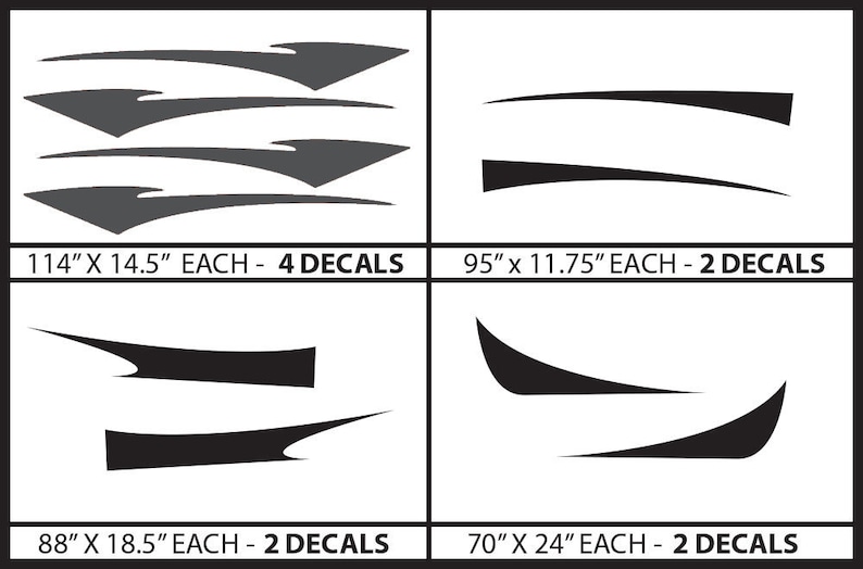 Decals Graphics Compatible With RV Trailer Hauler Camper Motor-Ηome ...