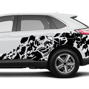 Nightmare Skull Decal Sticker Graphic Design Compatible With Ford Edge ...