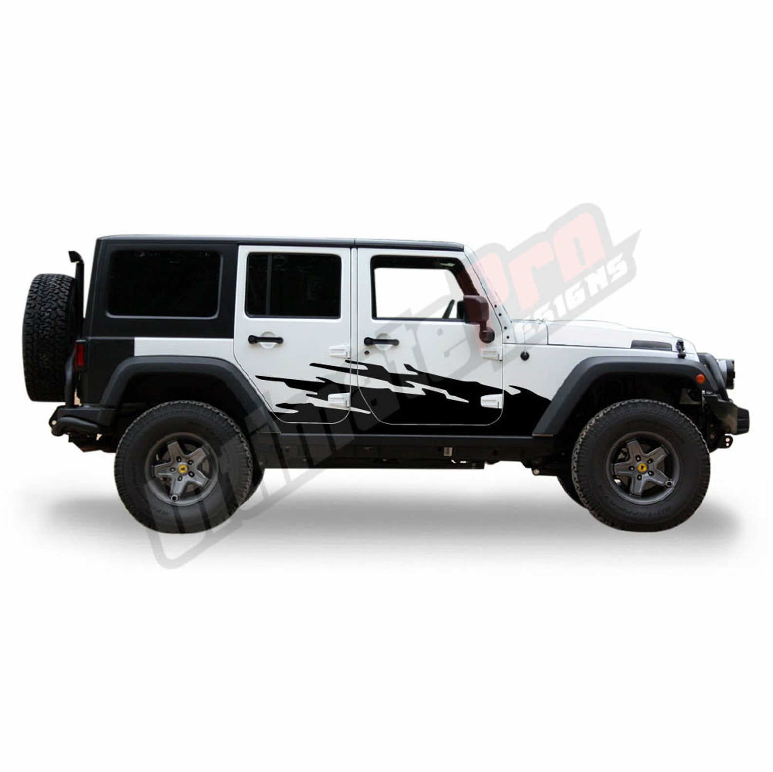 Set of Decal Sticker Side Mirror Splash Extreme Sport Decal Compatible ...