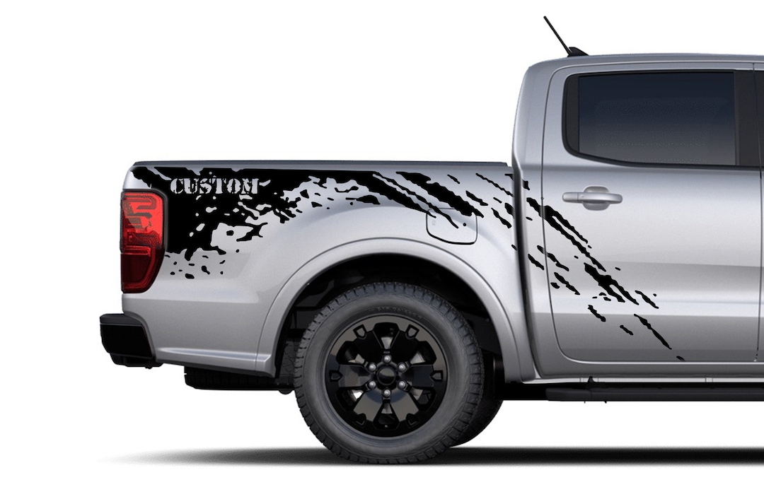 Bed Custom Name Design Decal Compatible With Ford Ranger Crew Cap 2019 ...