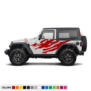 Side Doors Mud Splash Sticker Sport Decal Vinyl Compatible With Jeep ...