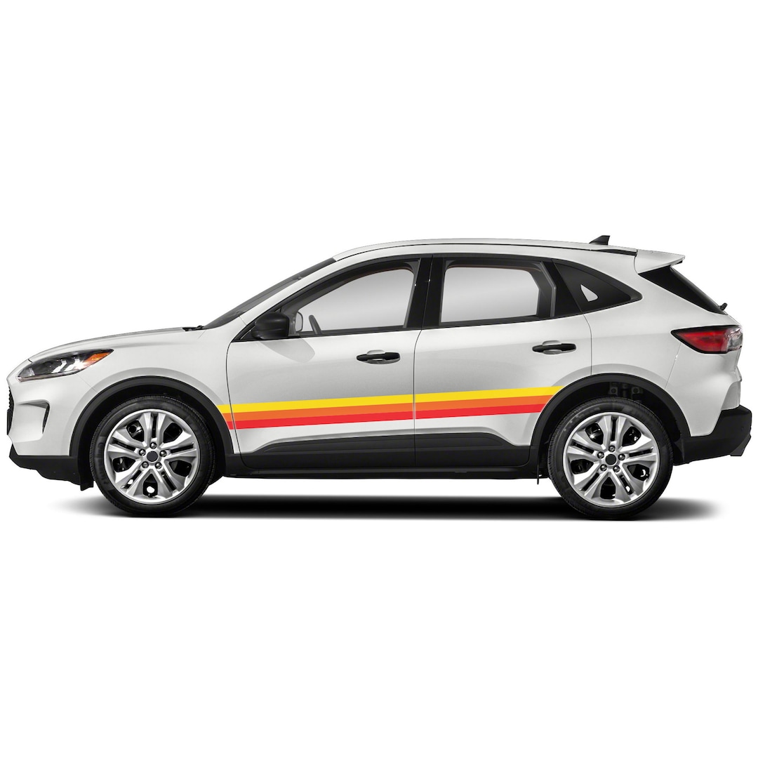 Triple Retro Stripes Decal Sticker Vinyl Compatible With Ford - Etsy