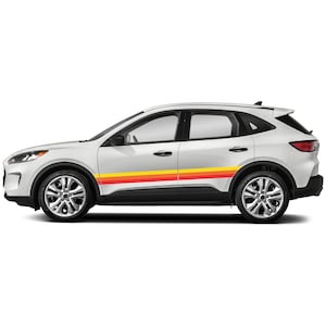 Triple Retro Stripes Decal Sticker Vinyl Compatible With Ford - Etsy