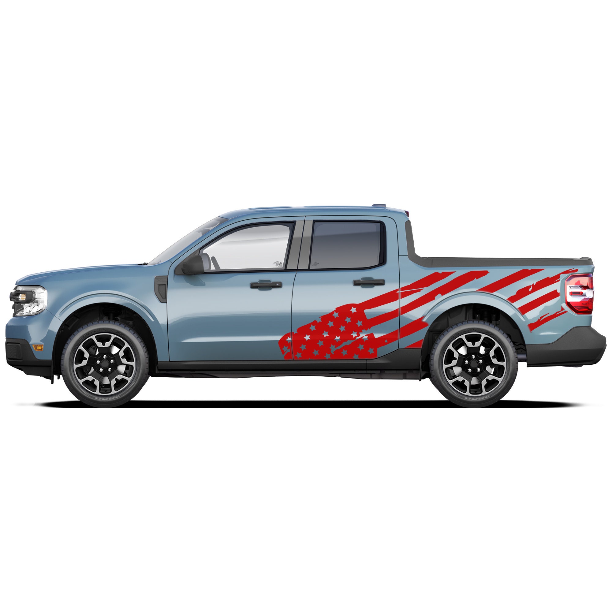 Side US Flag Graphics Stickers Decals Compatible With Ford - Etsy