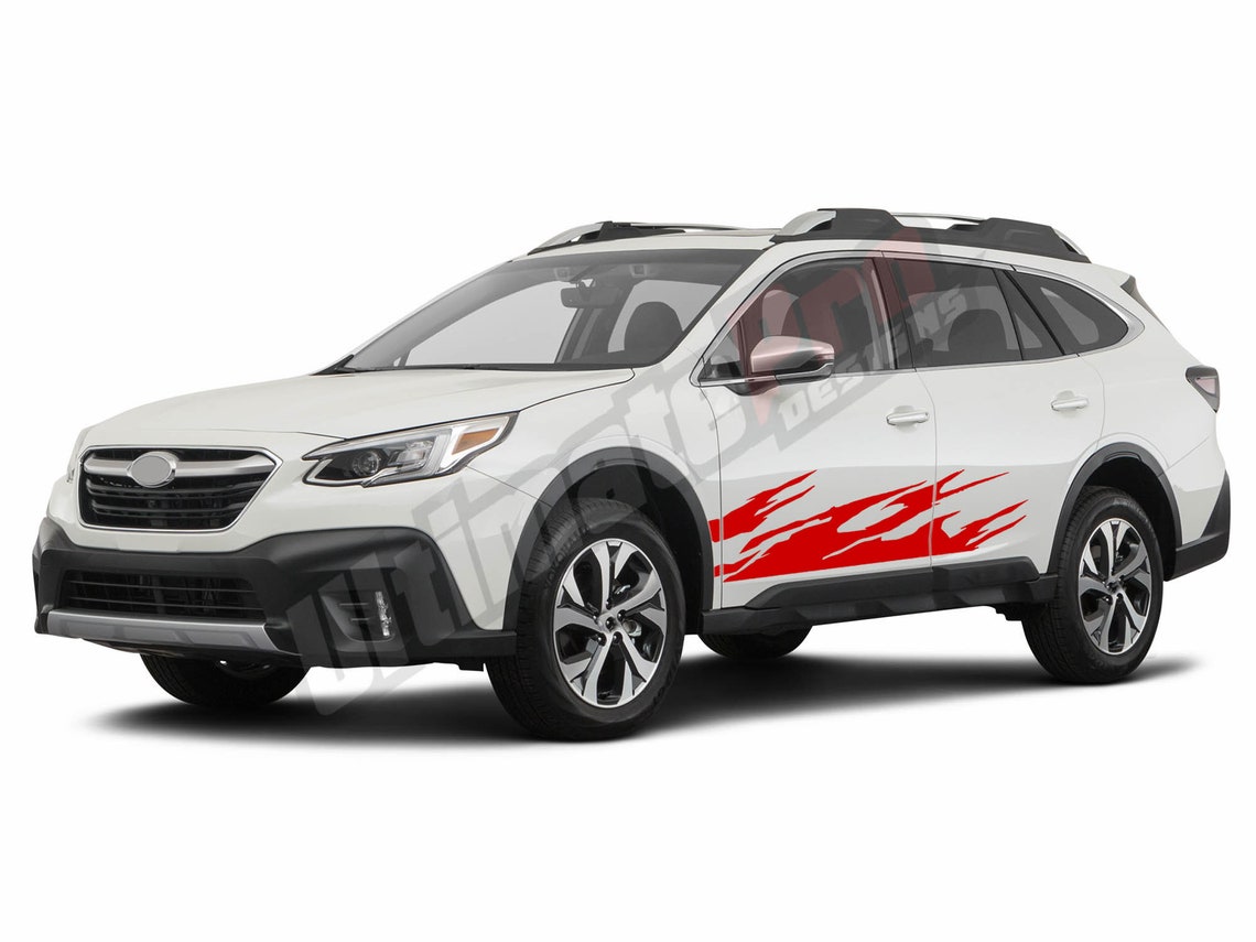 2x Flames Decals Compatible With Subaru Outback 2015 2016 2017 2018 ...