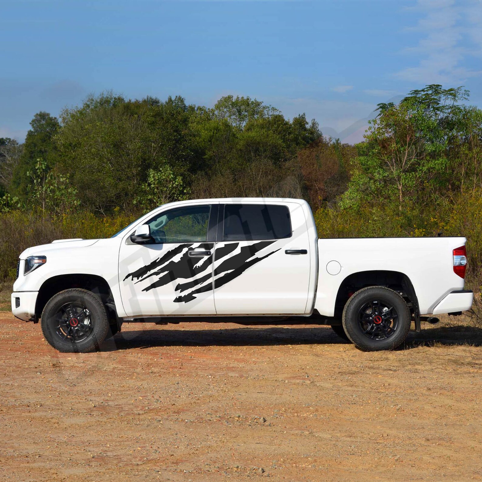 Sticker Sport Decal Vinyl Compatible With Toyota Tundra Crewmax Side ...