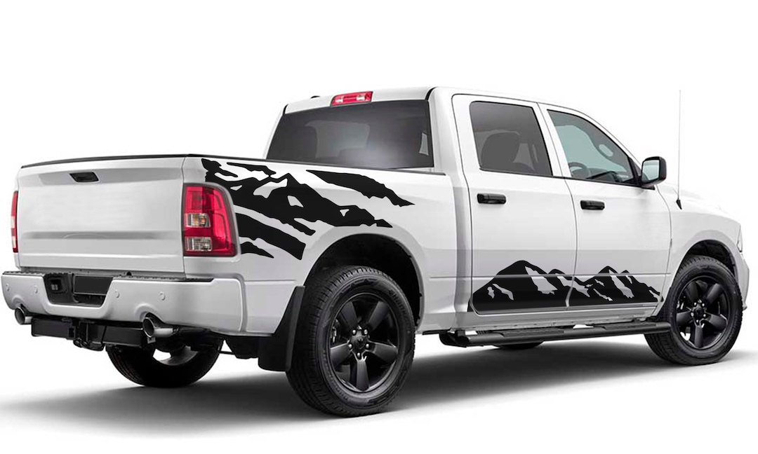 Set of Bed Decal Sticker Sport Compatible With Dodge Ram Crew Cab Side ...