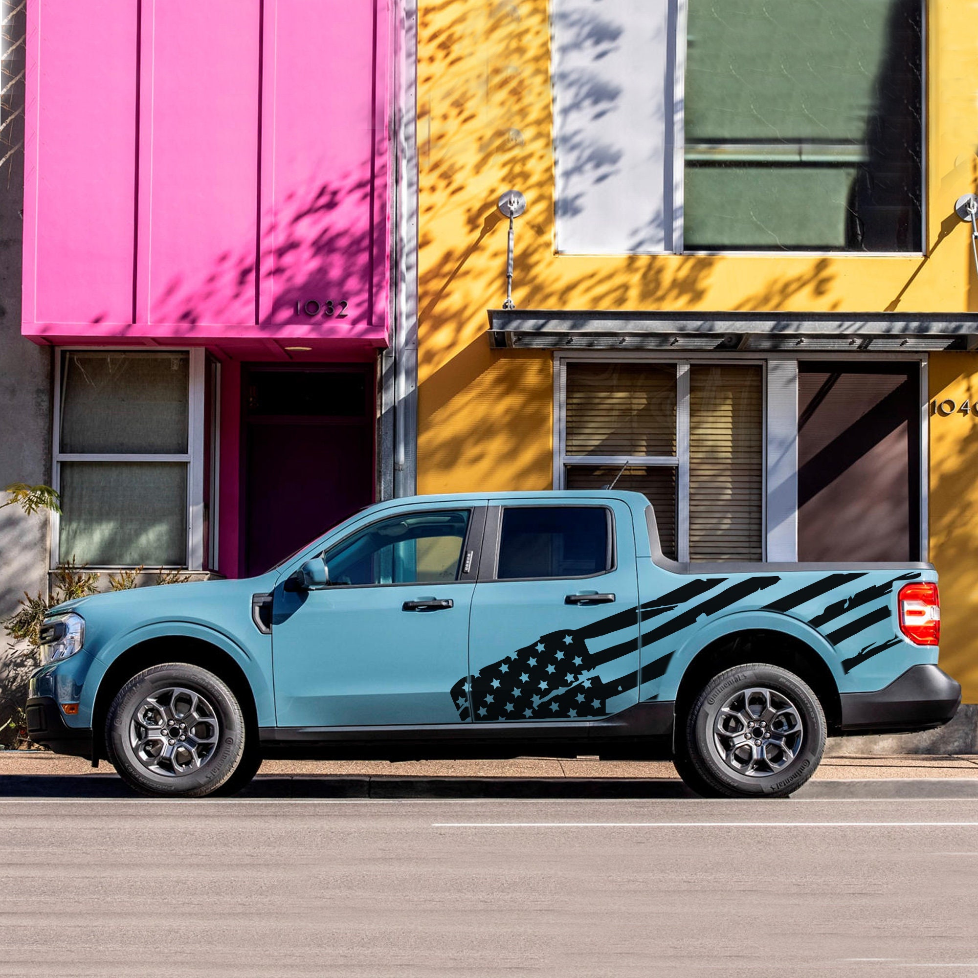 Side US Flag Graphics Stickers Decals Compatible With Ford - Etsy