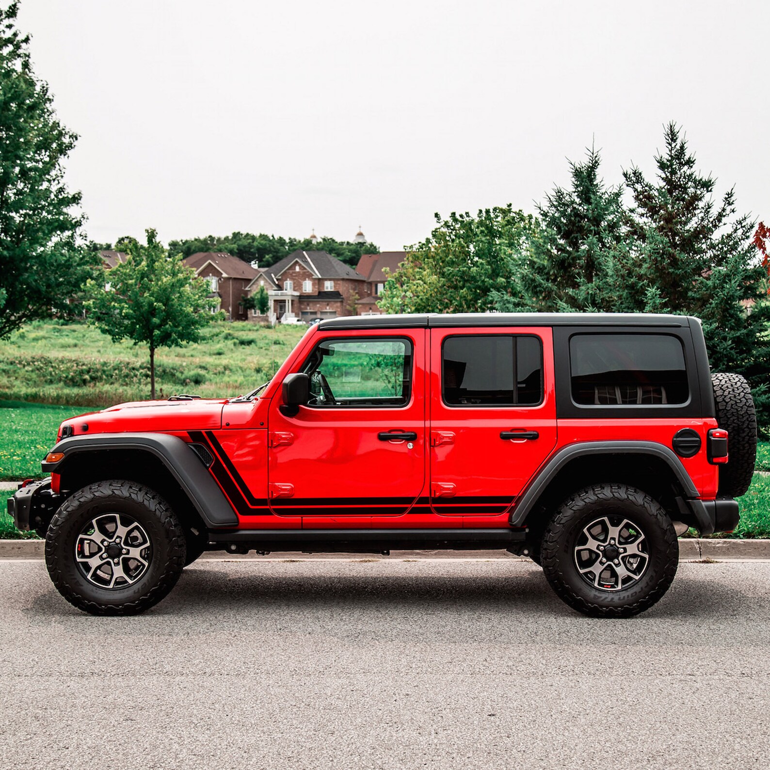 Scrambler Stripes Sticker Decal Compatible With Jeep Wrangler | Etsy