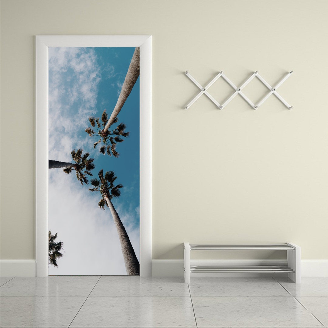 Modern Home Living Room Door Decal Sticker Vinyl - Bedroom or Bath Room ...
