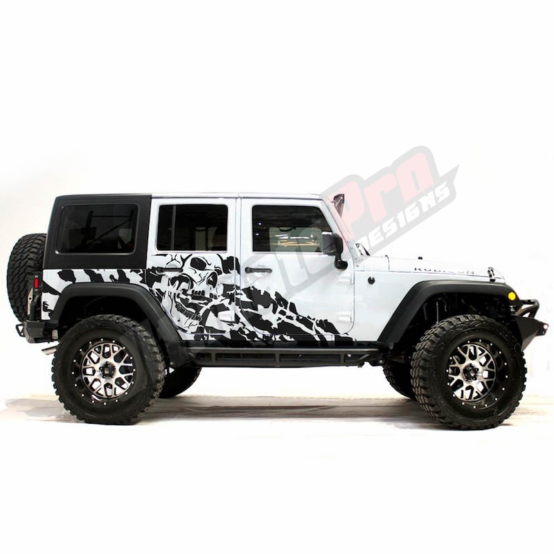 Jeep Side Graphics Skull - Etsy