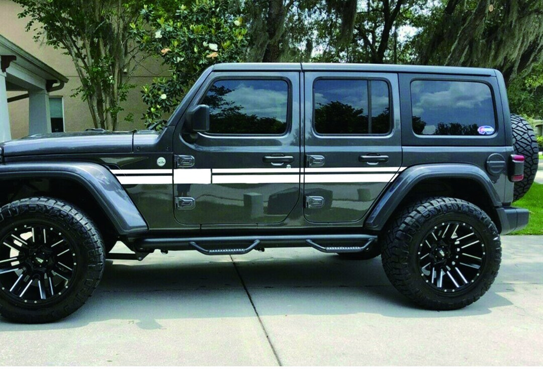 Side Door Stripes Mountains Sticker Sport Decal Compatible With Jeep ...