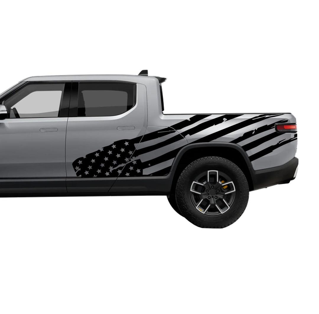 Door US Flag Decals Stickers Vinyl Graphic Design Compatible With ...