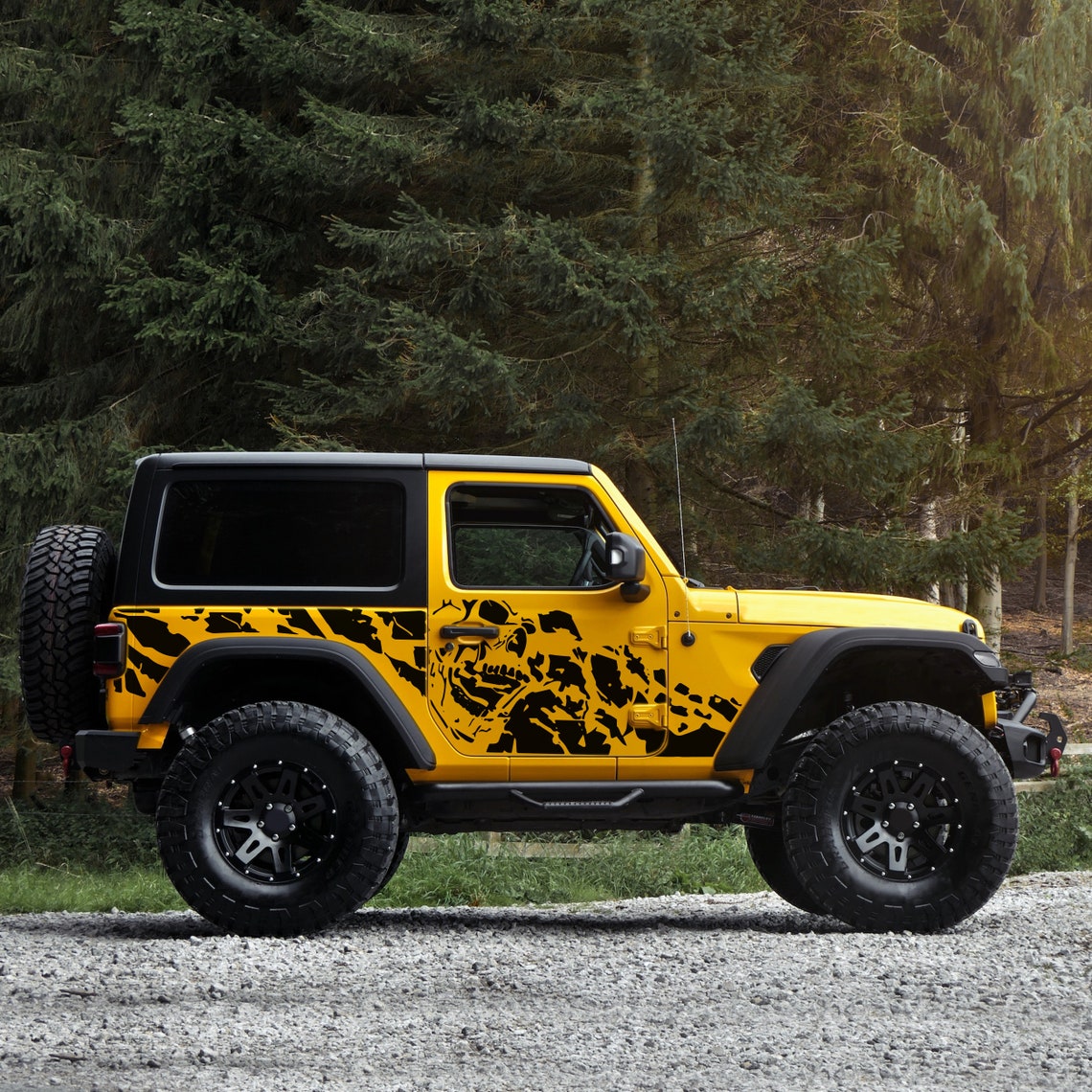 Nightmare Side Graphics Decals Compatible With Jeep Wrangler - Etsy