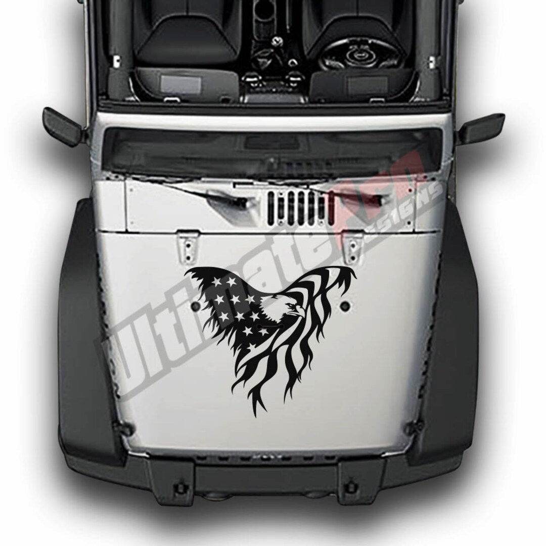 Decal Sticker Front Arrow Compatible With Jeep Wrangler JK 2006 - 2017 ...