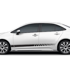 Double Side Stripes Graphics Vinyl Stickers Decals Compatible With ...