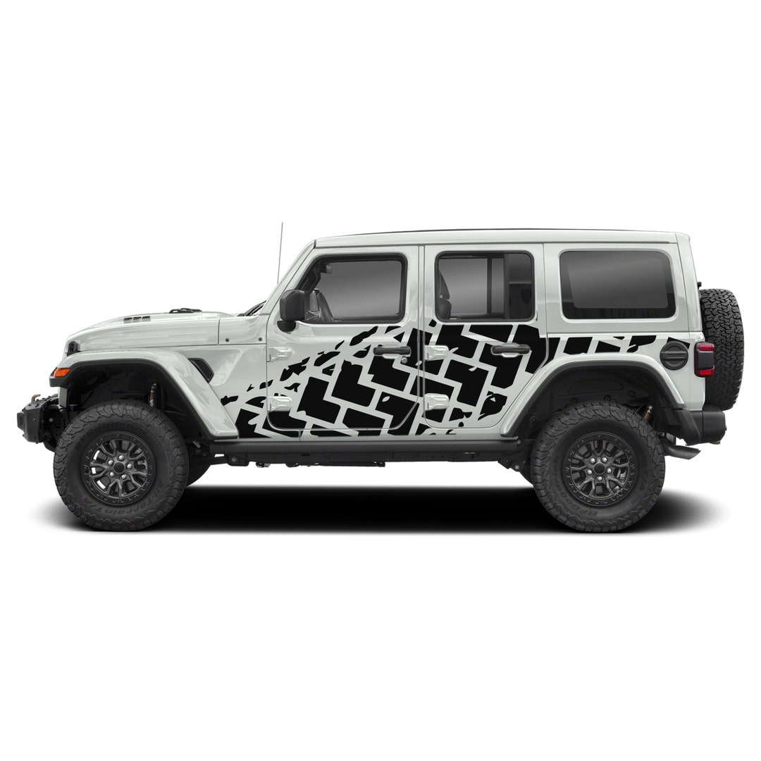 Sticker Side Doors Sport Decal Compatible With Jeep Wrangler JL 2018 ...