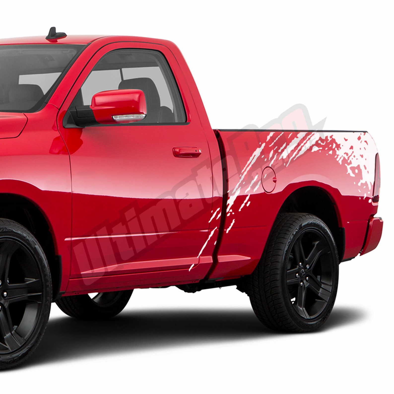 Side Bed Mud Splash Vinyl Decal Sticker Compatible With Dodge Ram RT ...