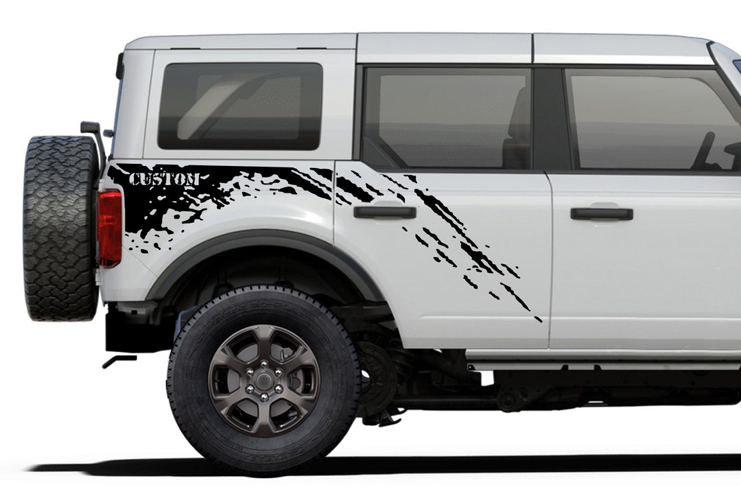 Custom Text Decal Vinyl Compatible With Ford Bronco 2020 2021 2022 ...