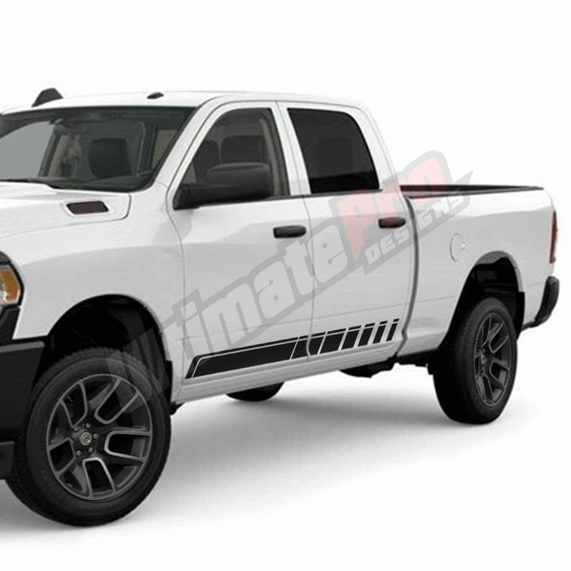 Sport Side Stripes Decal Sticker Compatible With Dodge Ram 2500 2009 ...