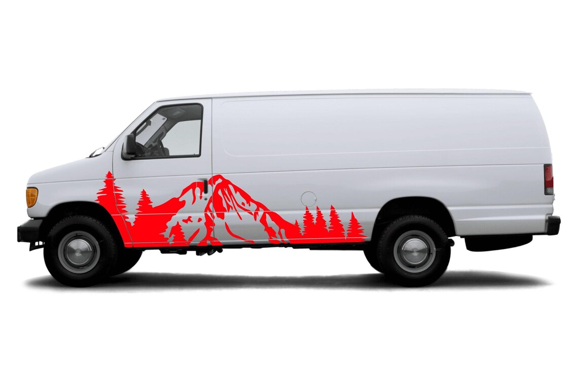 Mountains Trees Graphics Stickers Decals Vinyl Compatible With Ford ...