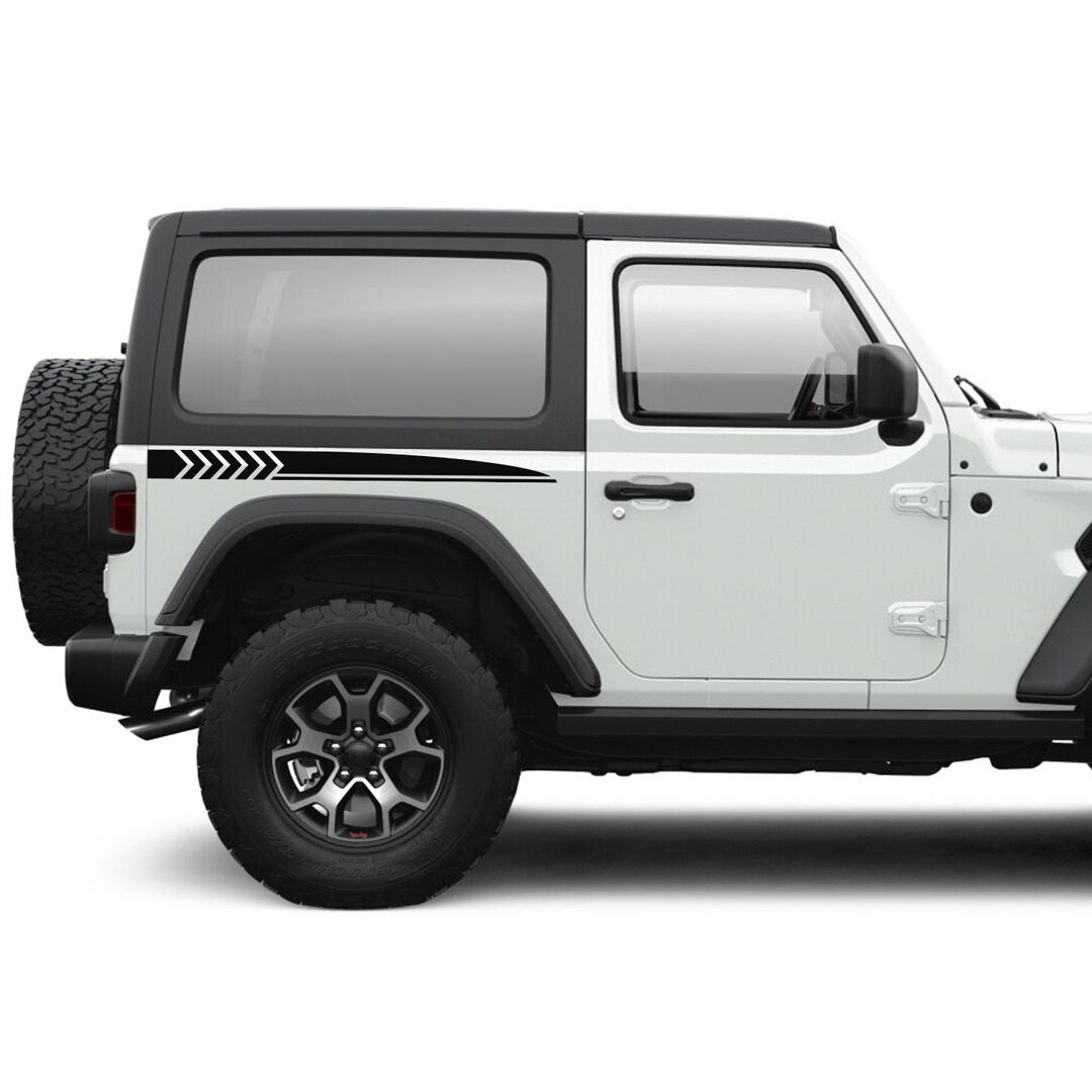 Set of Vinyl Sticker Side Decal Compatible With Jeep Wrangler JL 2 ...