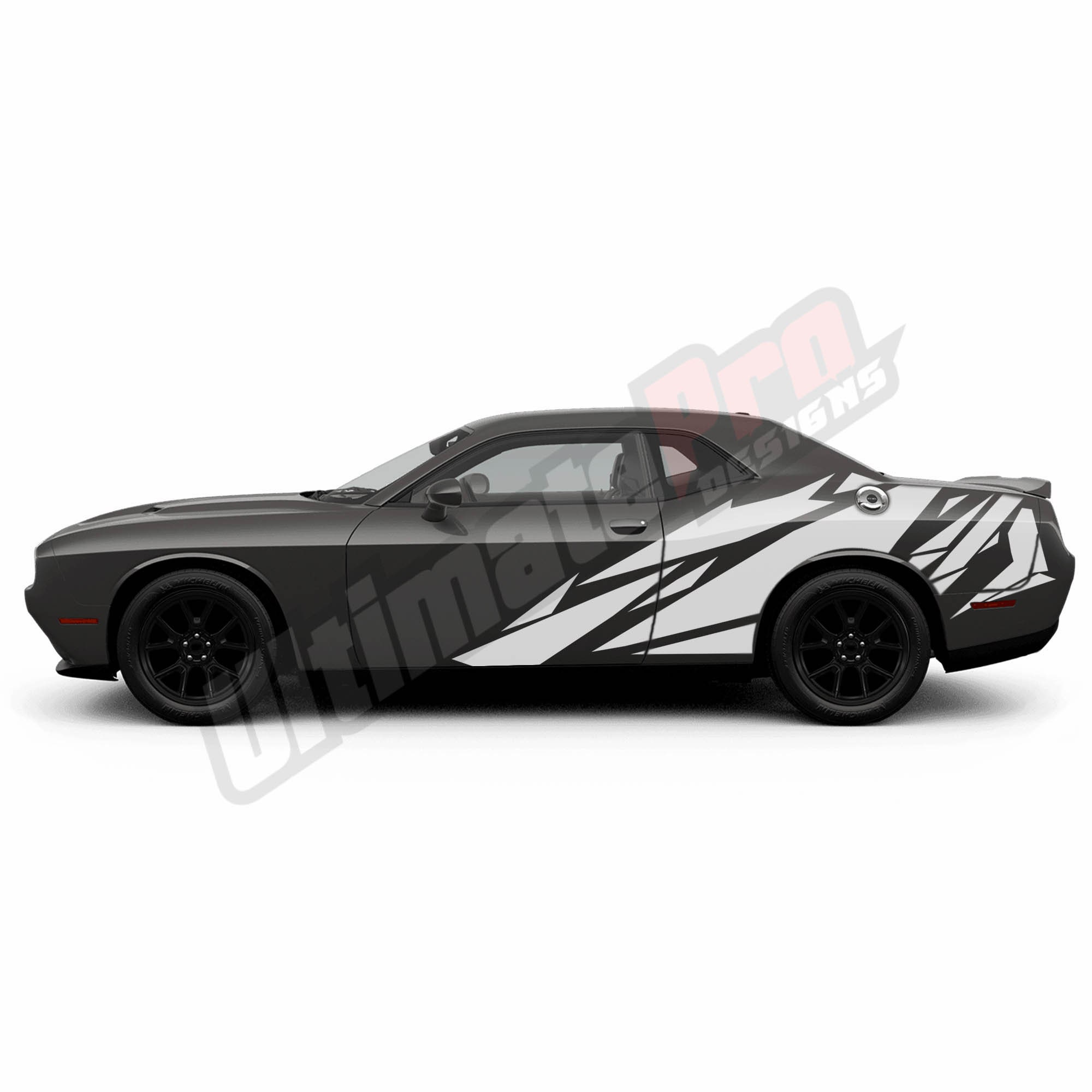 Set of Vinyl Wrap Compatible With Dodge Challenger 2015 2020 | Etsy