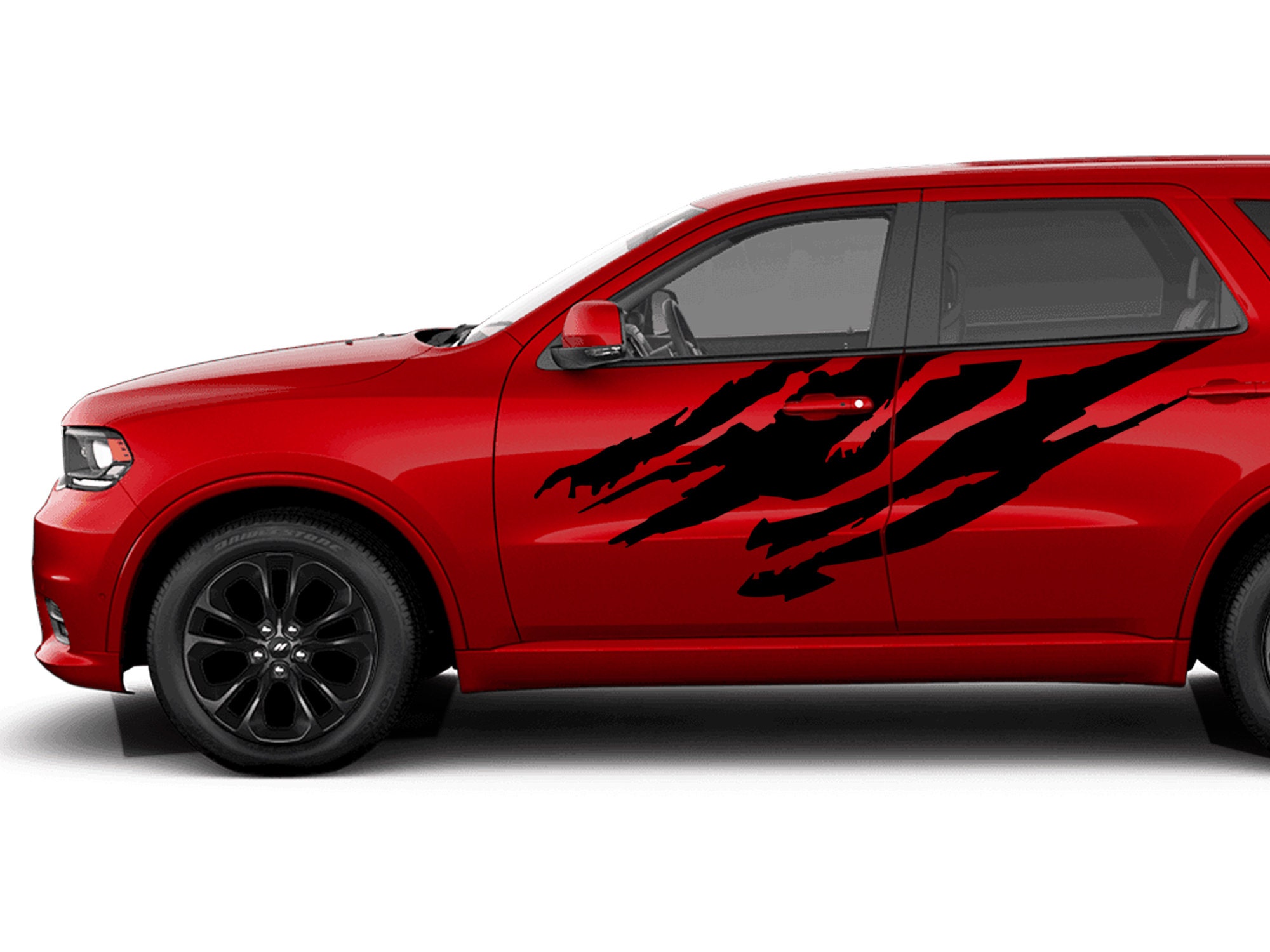 2x Brush Splash Decal Sticker Vinyl Compatible With Dodge Durango Sport ...
