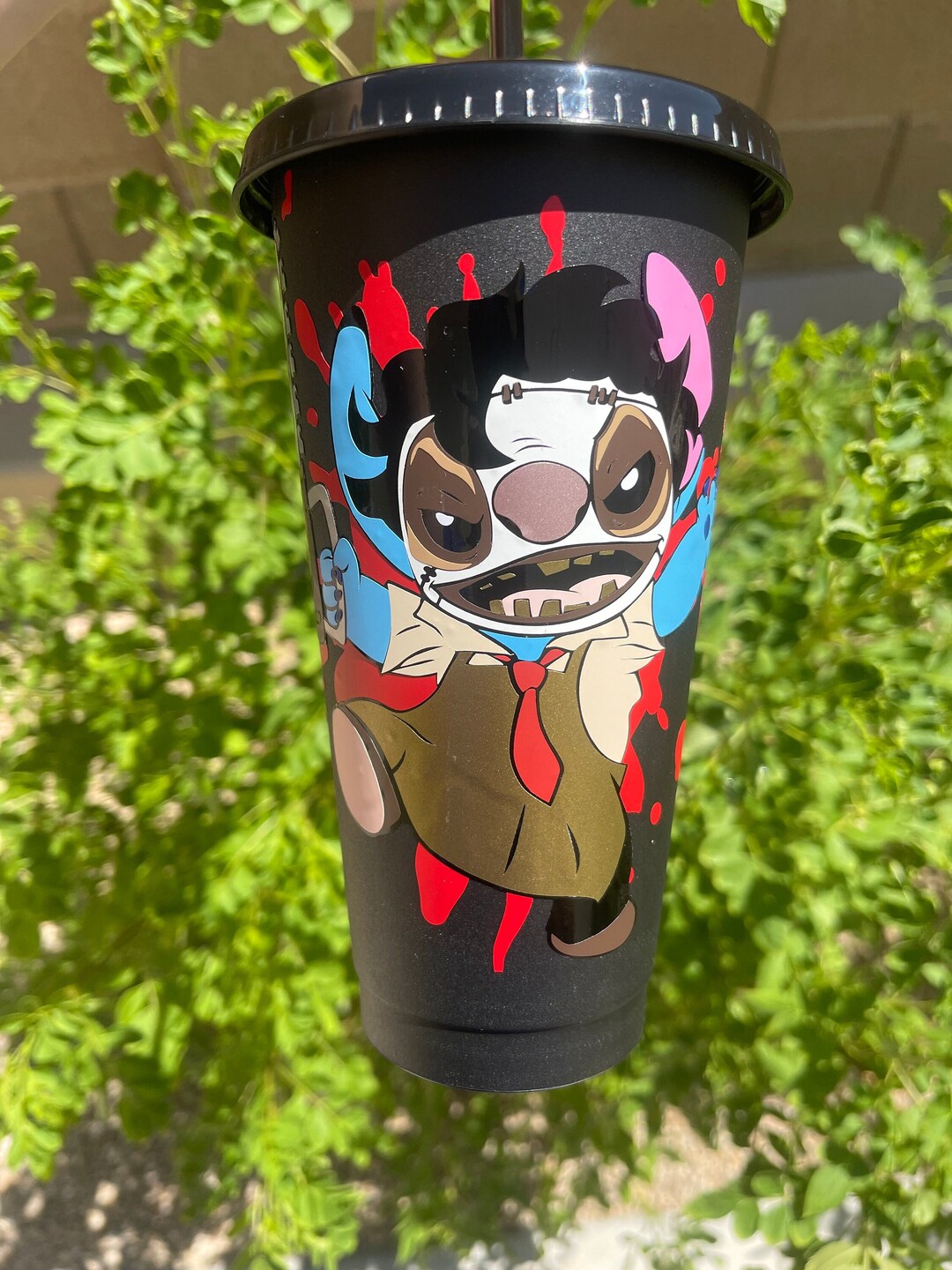 Stitch Leatherface Tumbler Venti/reusable Cup/personalized - Etsy