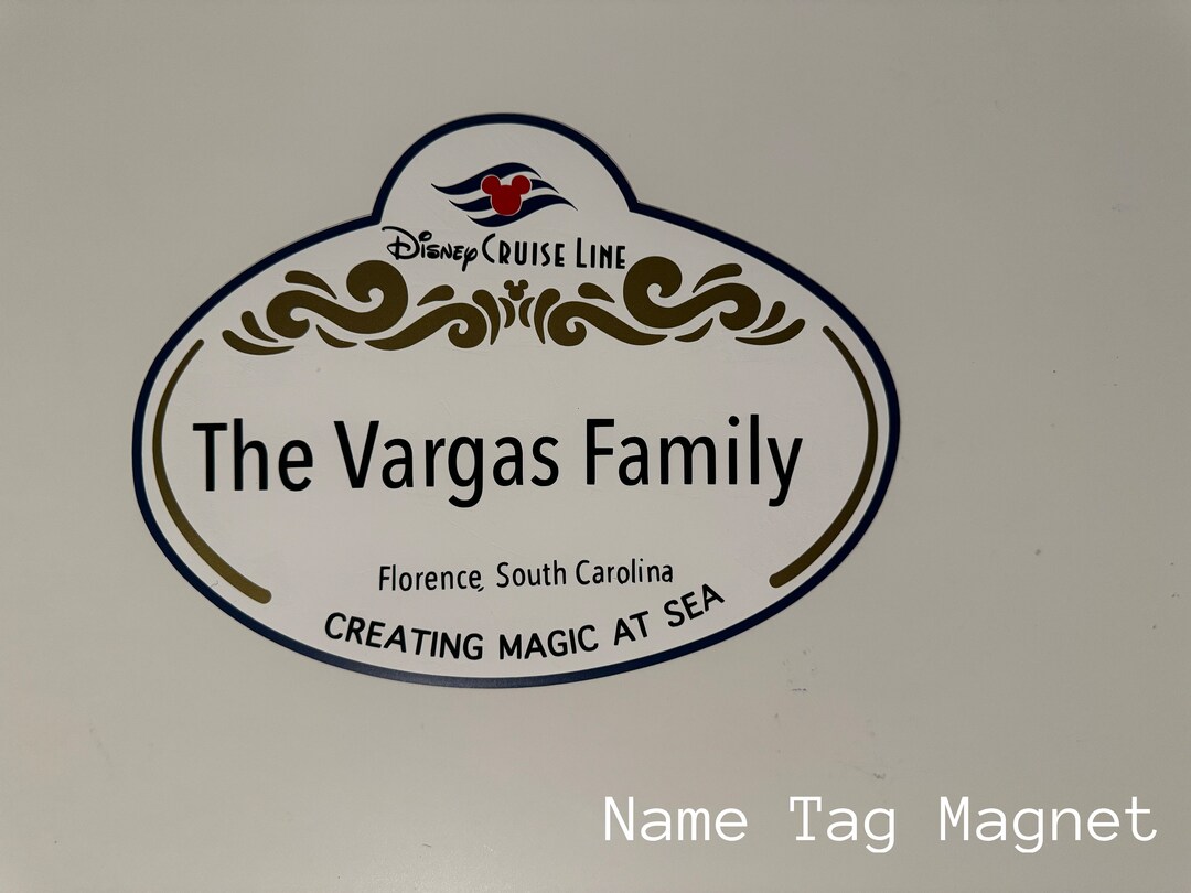 Cruise Name Tag large - Etsy