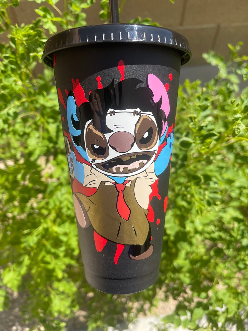 Stitch Leatherface Tumbler Venti/reusable Cup/personalized - Etsy