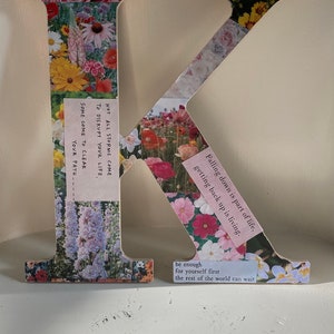 AESTHETIC Letter Collage : fully Customizable - Etsy