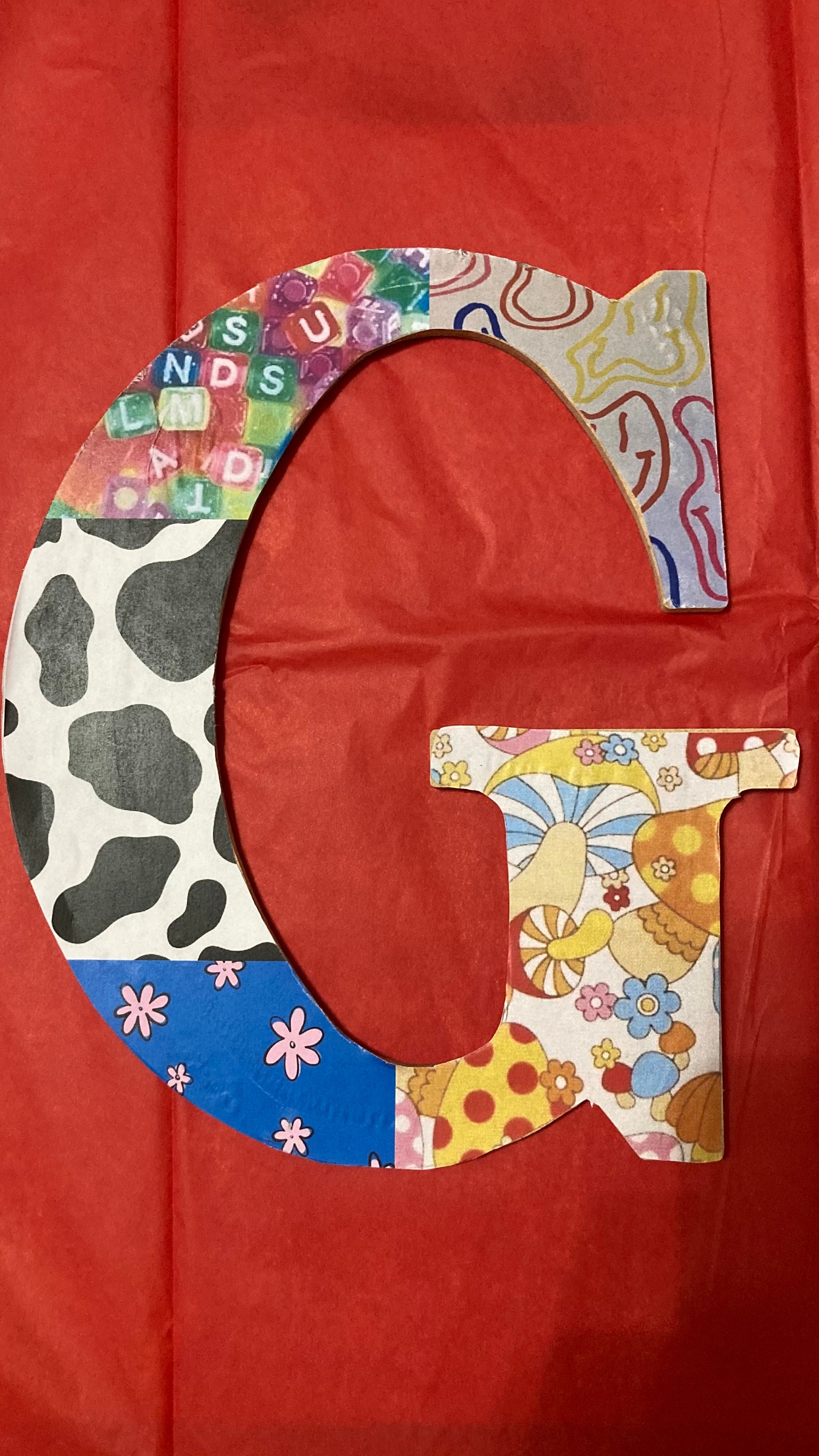 AESTHETIC Letter Collage : fully Customizable - Etsy