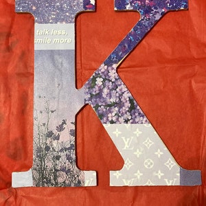 AESTHETIC Letter Collage : fully Customizable - Etsy