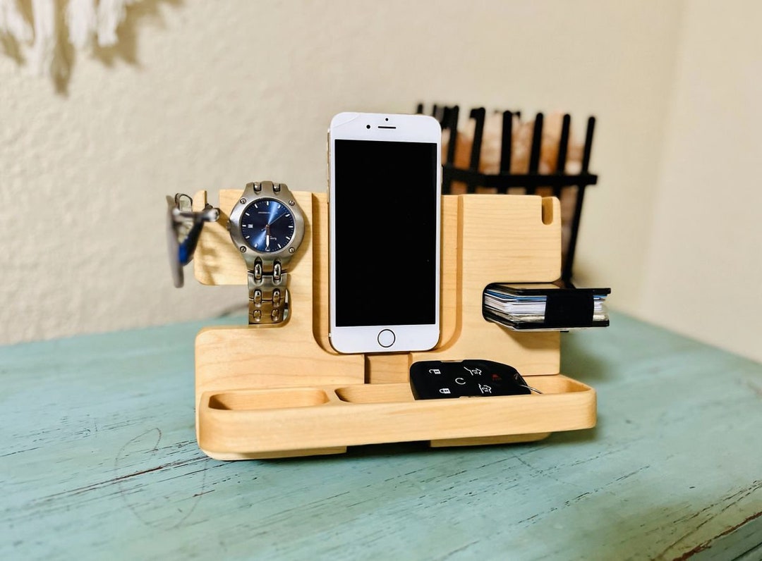 Phone Organizer Solid Wood - Etsy