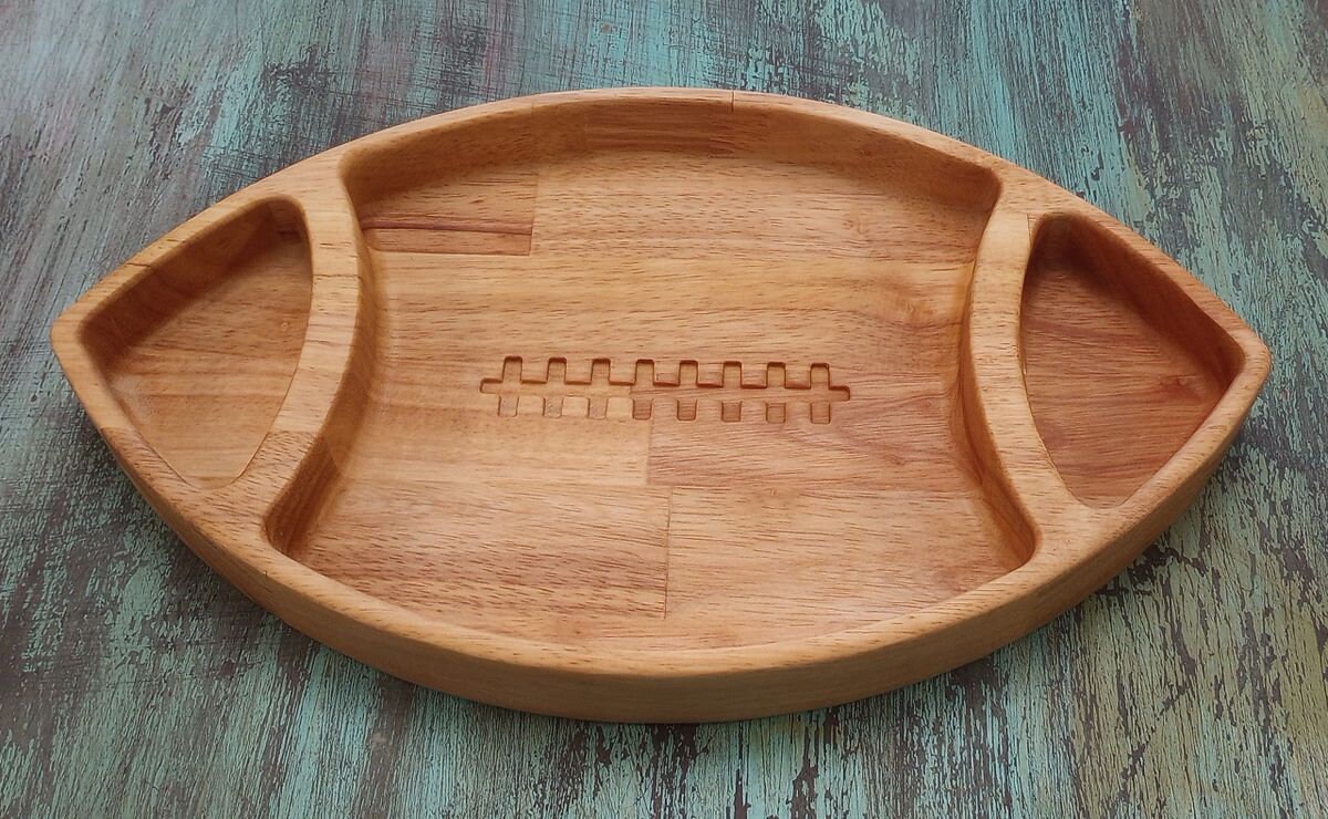 Wooden Football Tray Large - Etsy