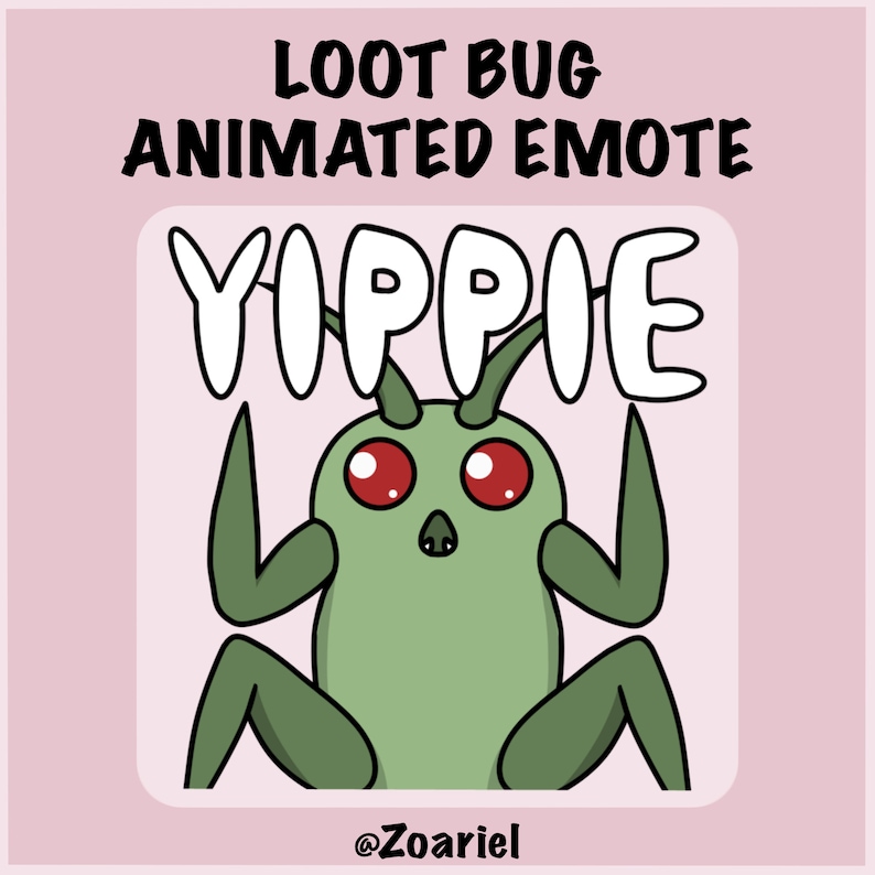 Loot Bug Yippie Animated Twitch/discord Emote - Etsy