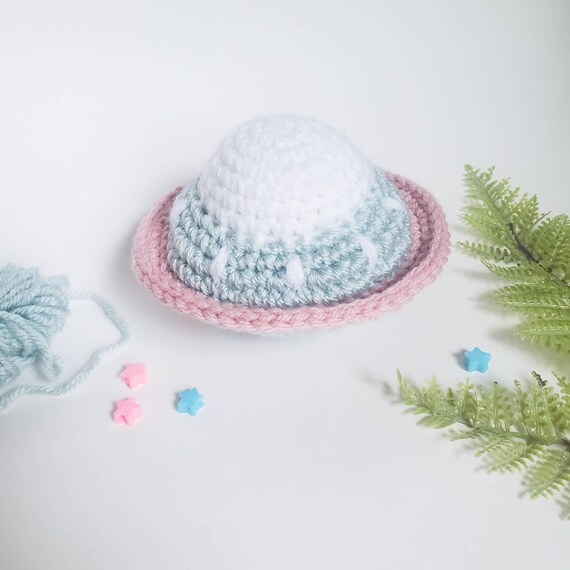 Mysterious Crochet Colorful UFO Amigurumi UFO Cute - Etsy