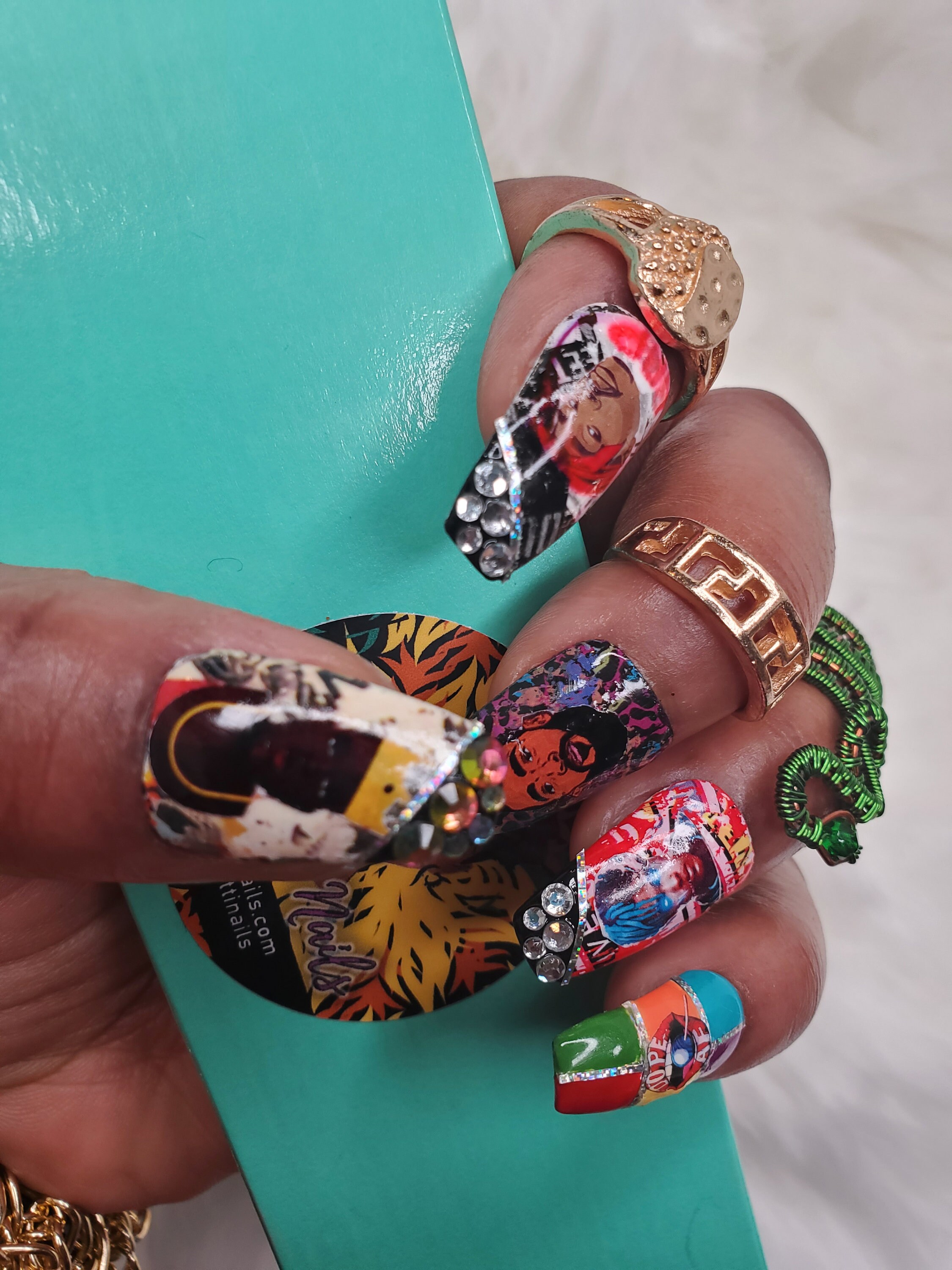 Rappers We Lost Nails Press on nails Fake nails False | Etsy